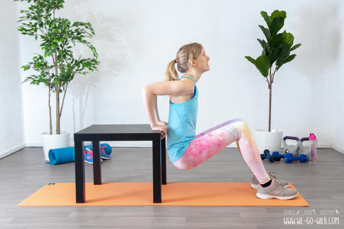 Tschüss Schwabbelarme! Trizeps Dips für straffe Arme - WE GO WILD