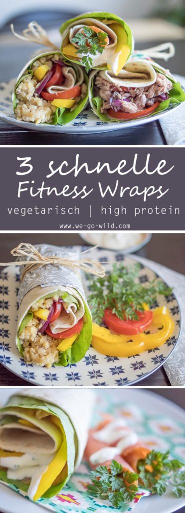 3 leckere und schnelle Wraps Rezepte mit Lachs, Thunfisch und Linsen