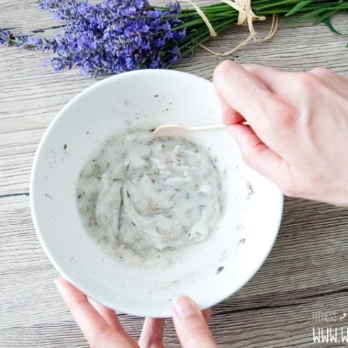 Lavendel Peeling mit Kokosöl selber machen *für trockene Haut*