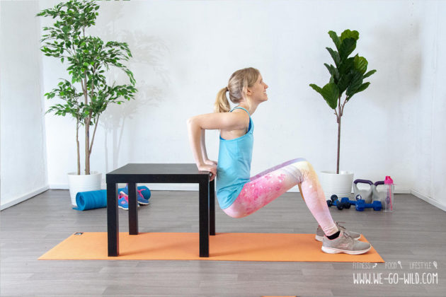 Tschüss Schwabbelarme! Trizeps Dips für straffe Arme - WE GO WILD