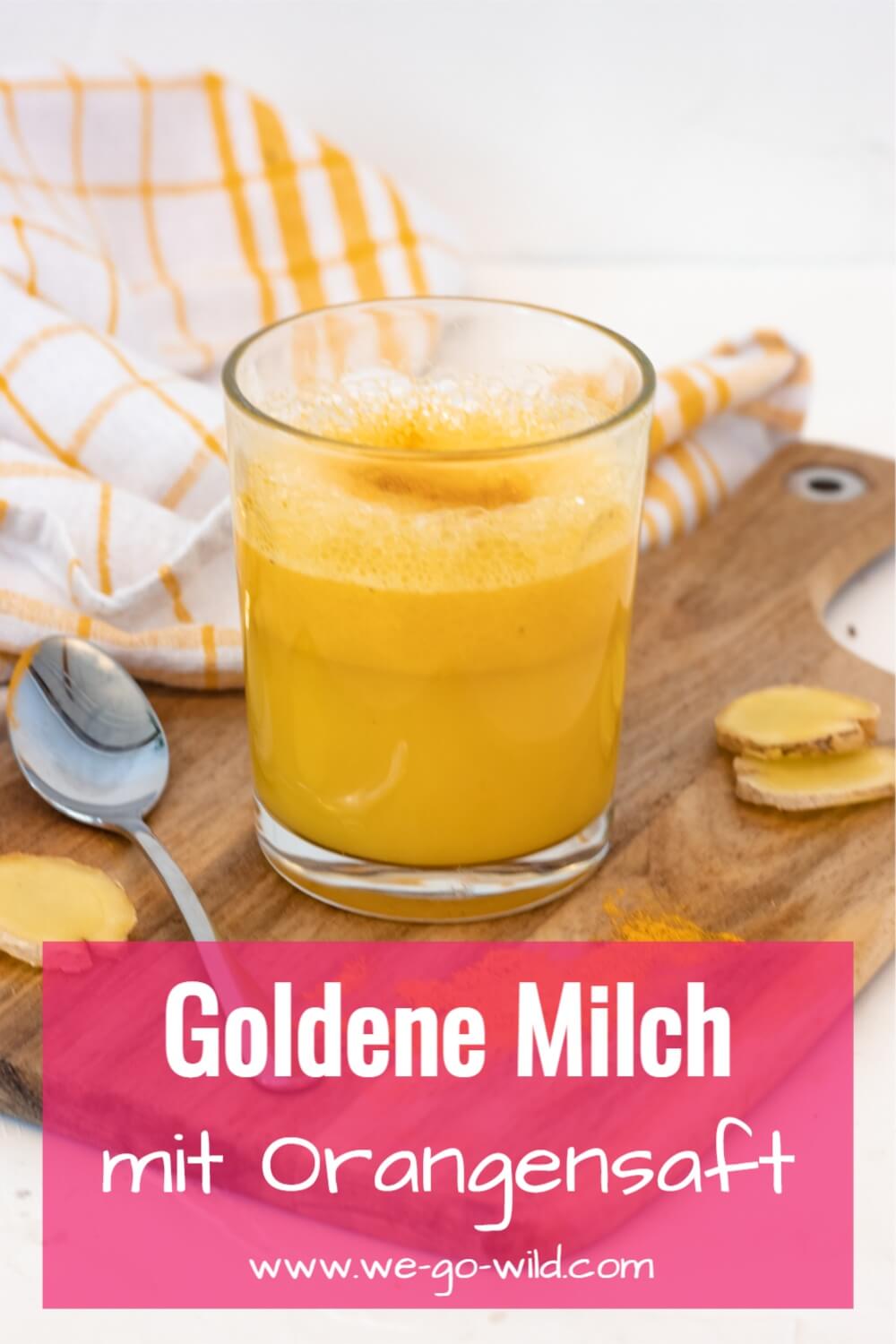 Rezept: Goldene Milch mit Orangensaft